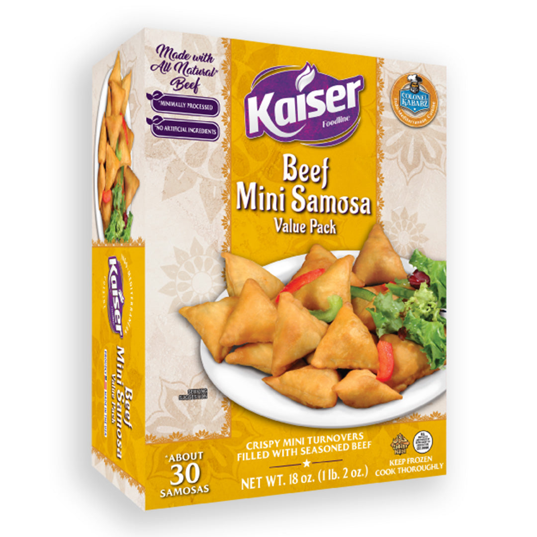 Kaiser Beef Mini Samosa Value Pack – Midamar Halal