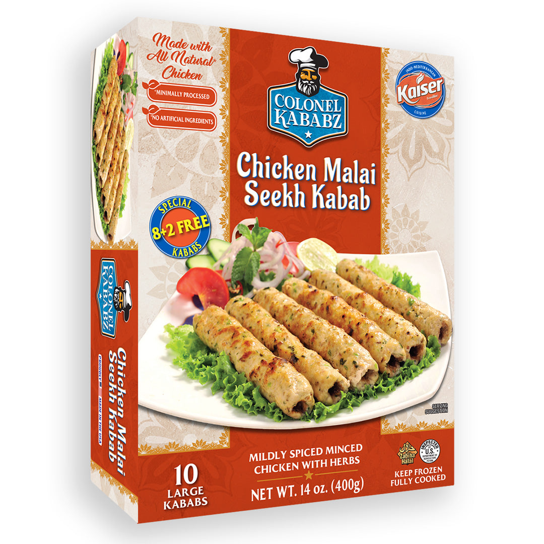Colonel Kababz Chicken Malai Seekh Kabab – Midamar Halal