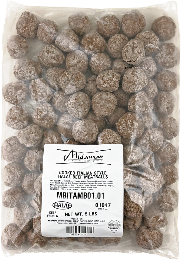 Halal Cooked Italian Style Meatballs – Midamar Halal